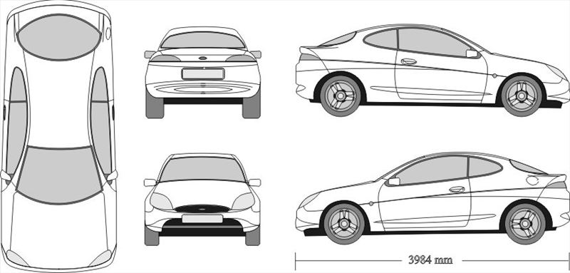 Szyba boczna opuszczana z przodu lewa FORD PUMA SAINT-GOBAIN SEKURIT ...